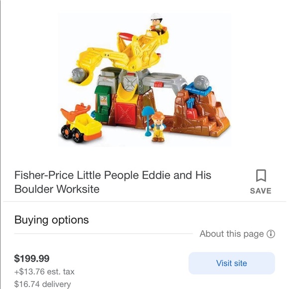 Fisher-Price | Toys | Fisher Price Little People Eddie And Boulder ...